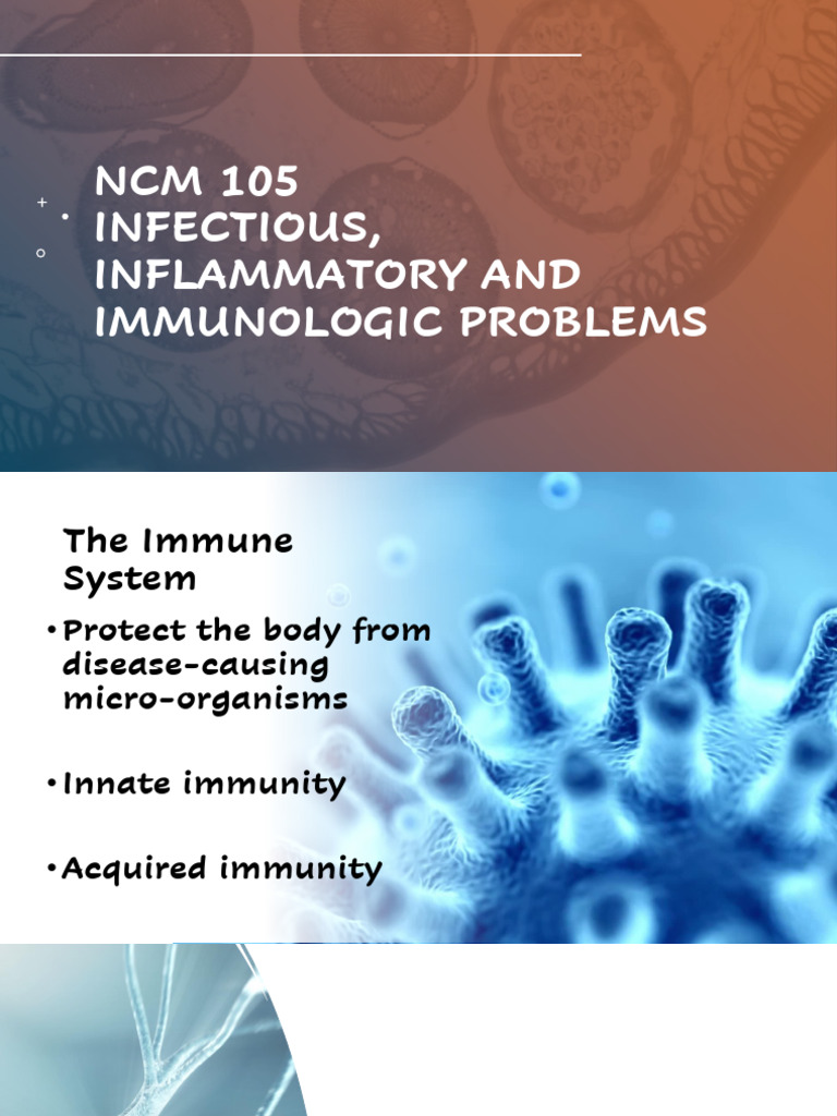 NCM 105 Lecture | PDF | Immune System | Infection