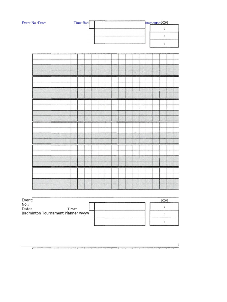 Score Sheet | PDF