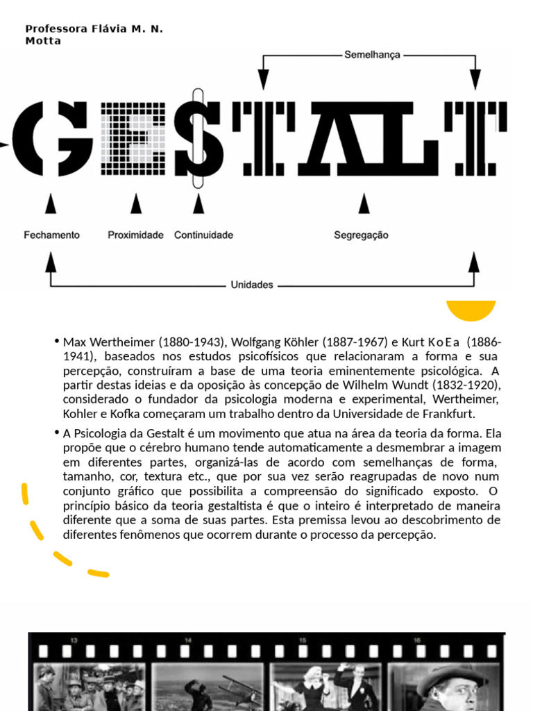 Psicologia da Gestalt e Percepção Humana | PDF | Terapia Gestalt ...