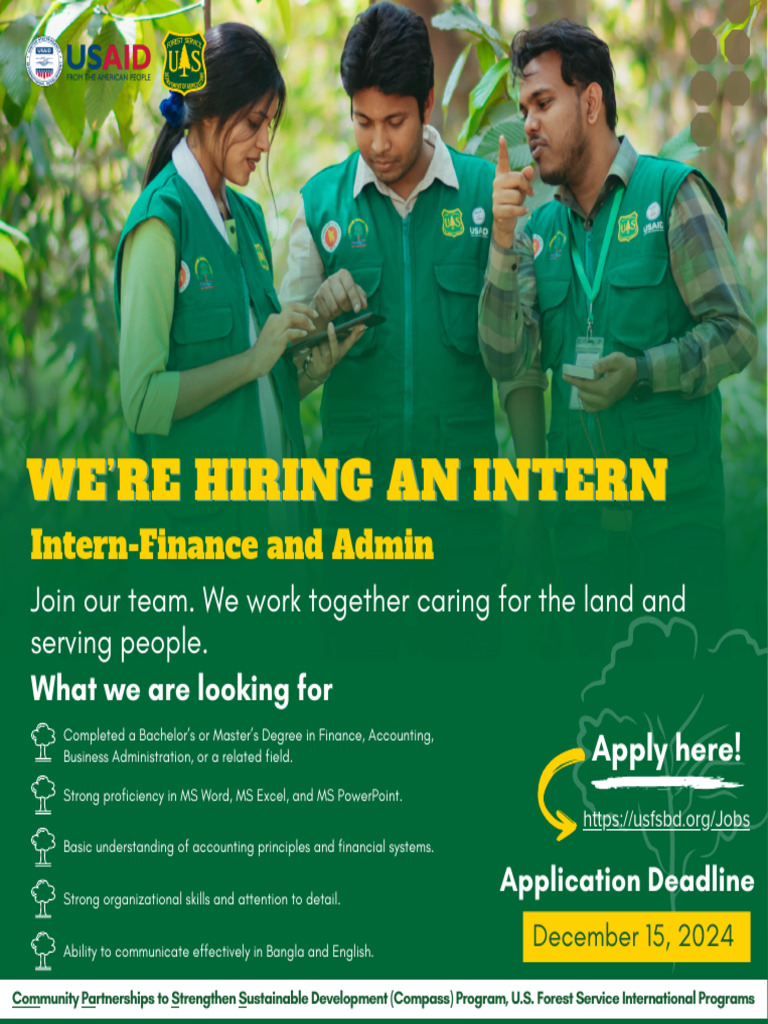 Finance & Admin Intern Post-Announcement | PDF