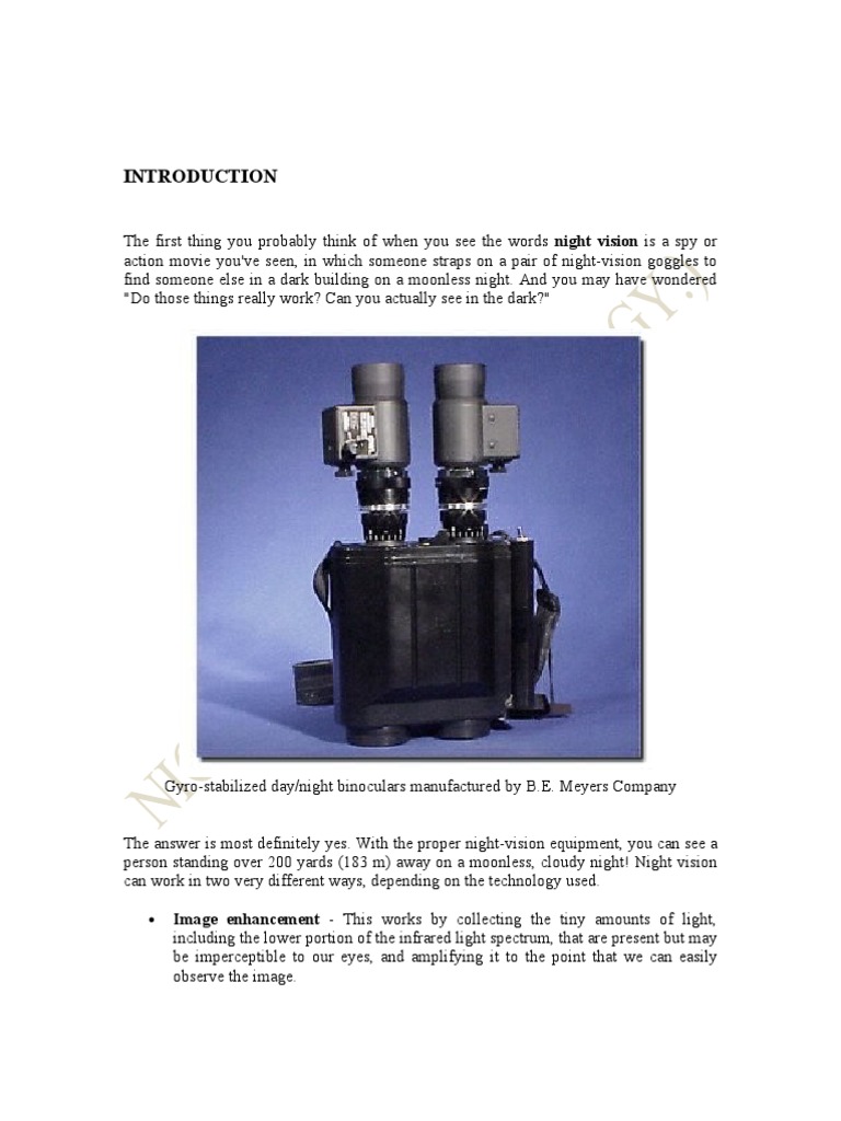 How Night Vision Works Diagram How Does Night Vision Work ? | ATN Corp