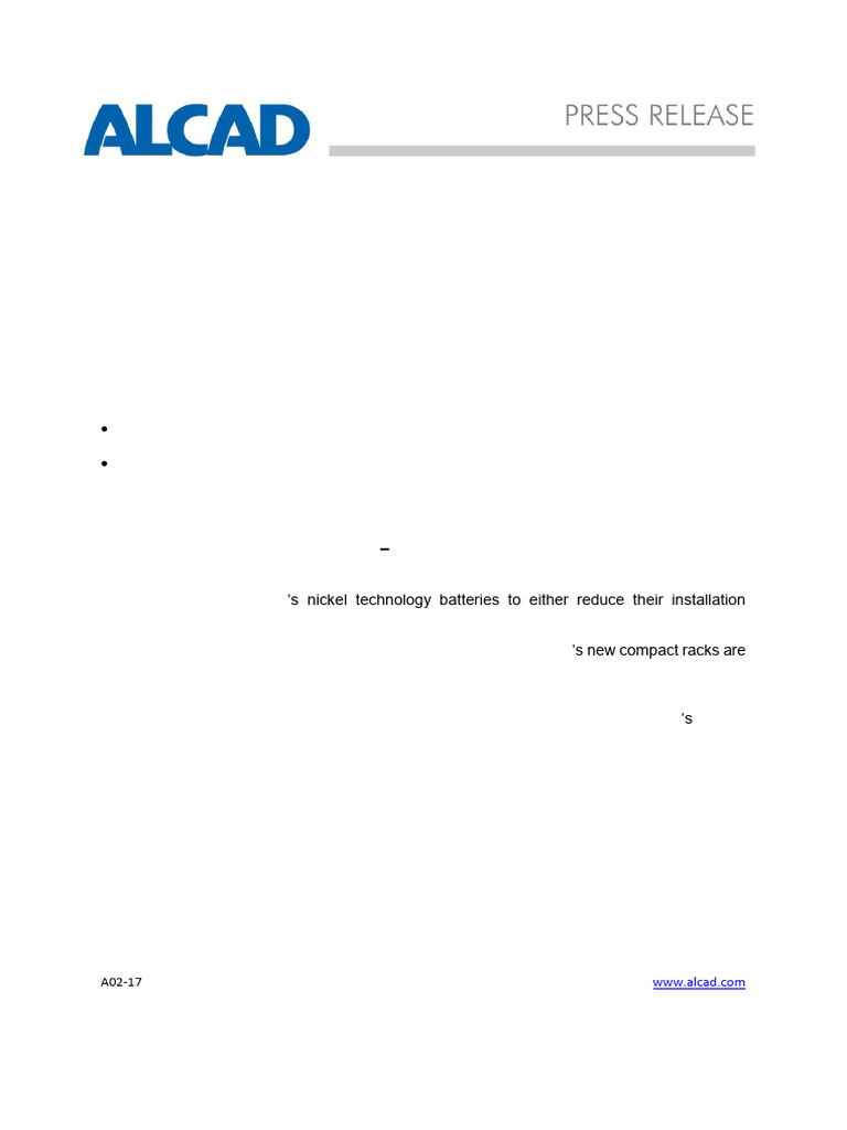 ALCAD Reduces Installation Footprint by 50 Pc | PDF | Electricity ...