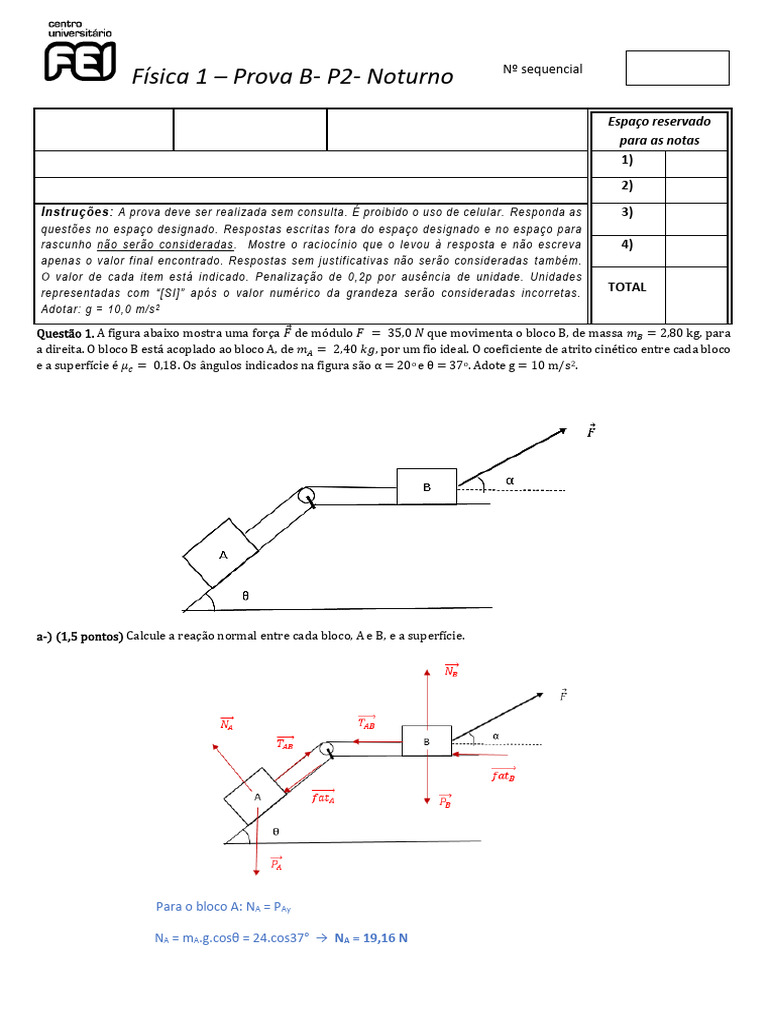 P2B Noturno 2sem2022 Gabarito | PDF | Metrologia | Engenharia Mecânica