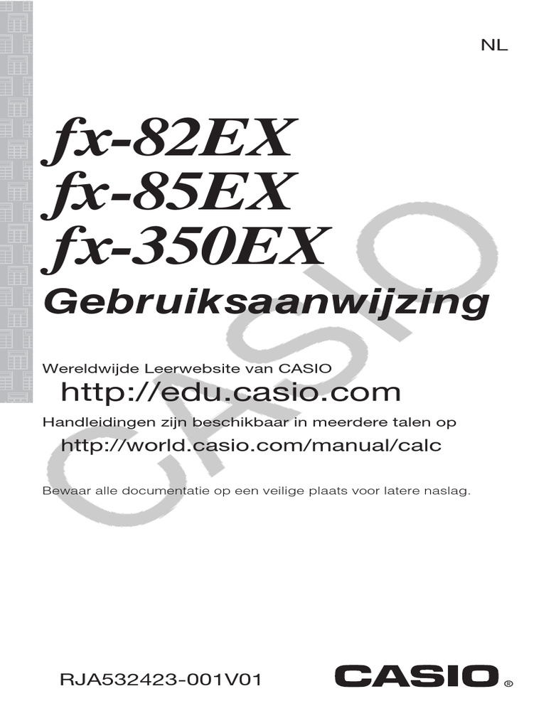 Casio FX 82EX Handleiding | PDF