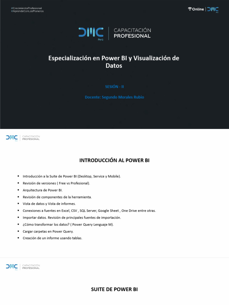 Sesión 2 - Introducción A PBI | PDF | Archivo de computadora | Servidor SQL de Microsoft