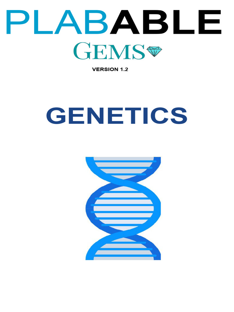 Plabable Gems 17. Genetics | PDF | Genetic Disorder | Causes Of Death