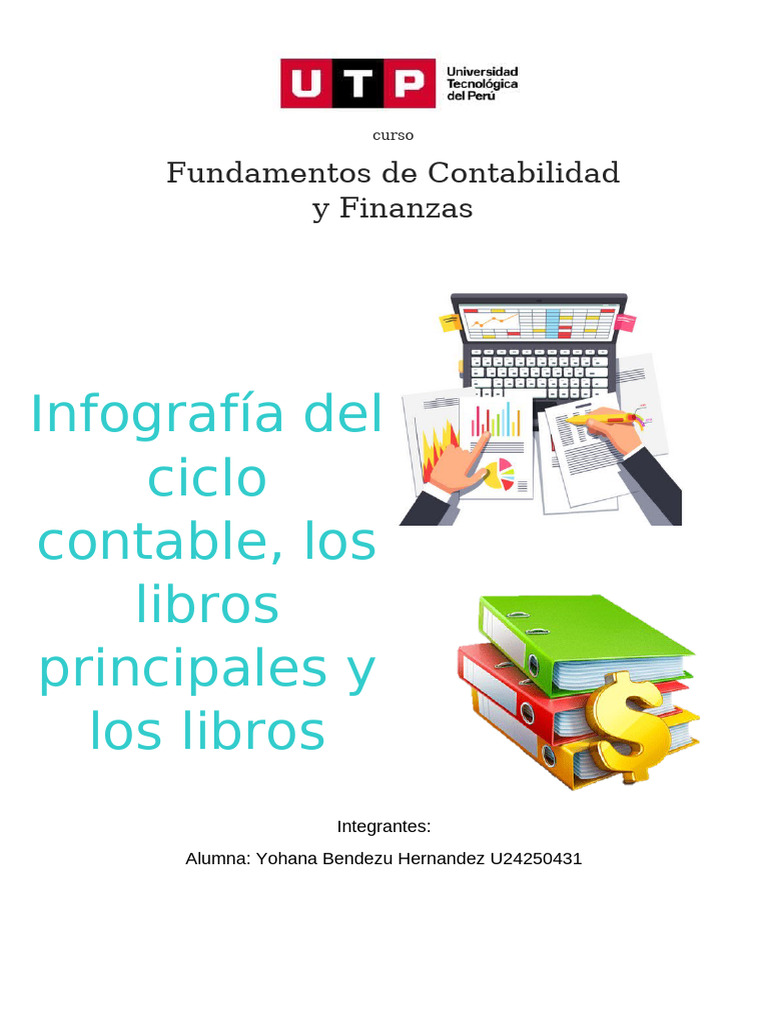 Infografía Del Ciclo Contable, Los Libros Principales y Los Libros ...