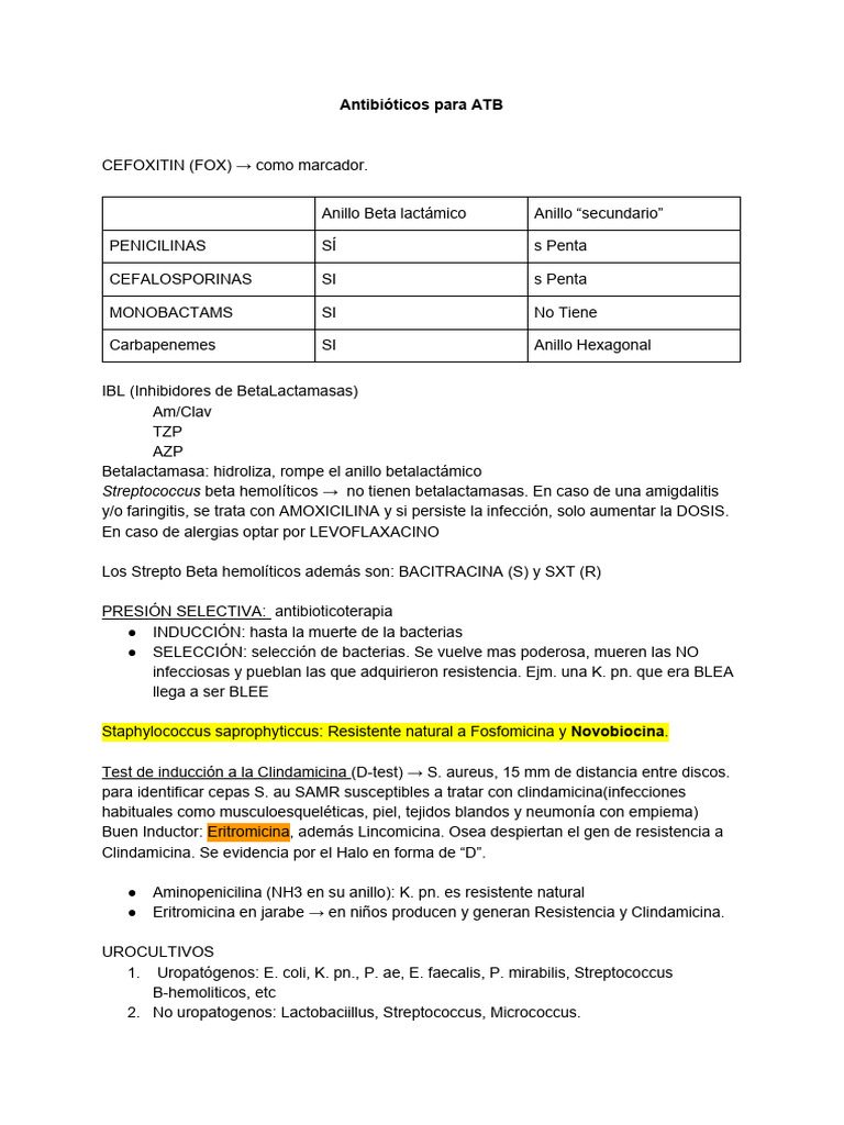 Clases Bacter HRL | PDF | Staphylococcus Aureus | Estreptococo