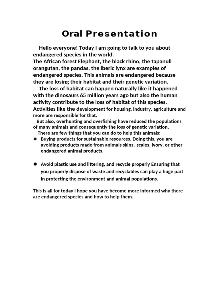 Oral Presentation | PDF