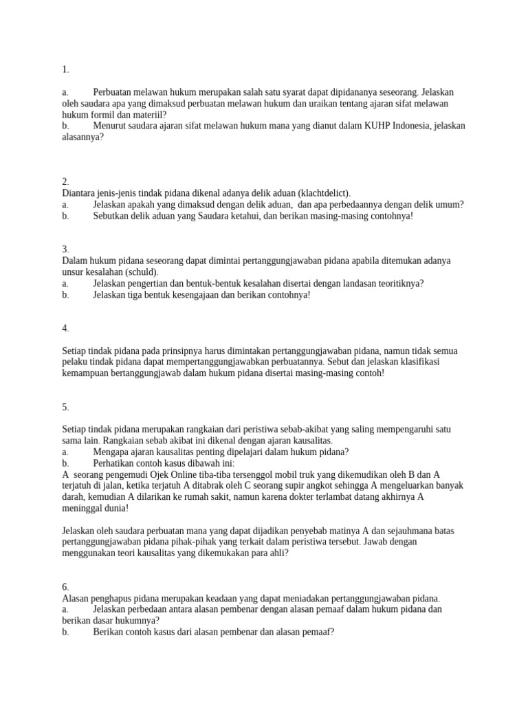 Muhammad Rifky Nugraha - HUKUM PIDANA - M | PDF