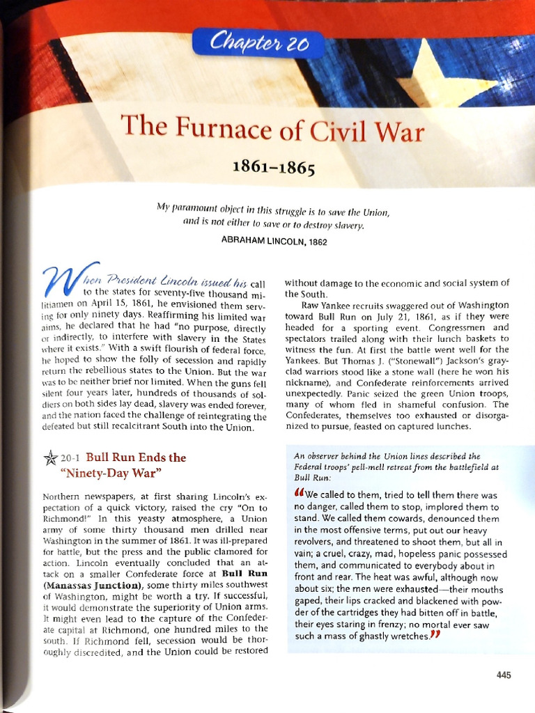 The American Pagent - Chapter 20 | PDF