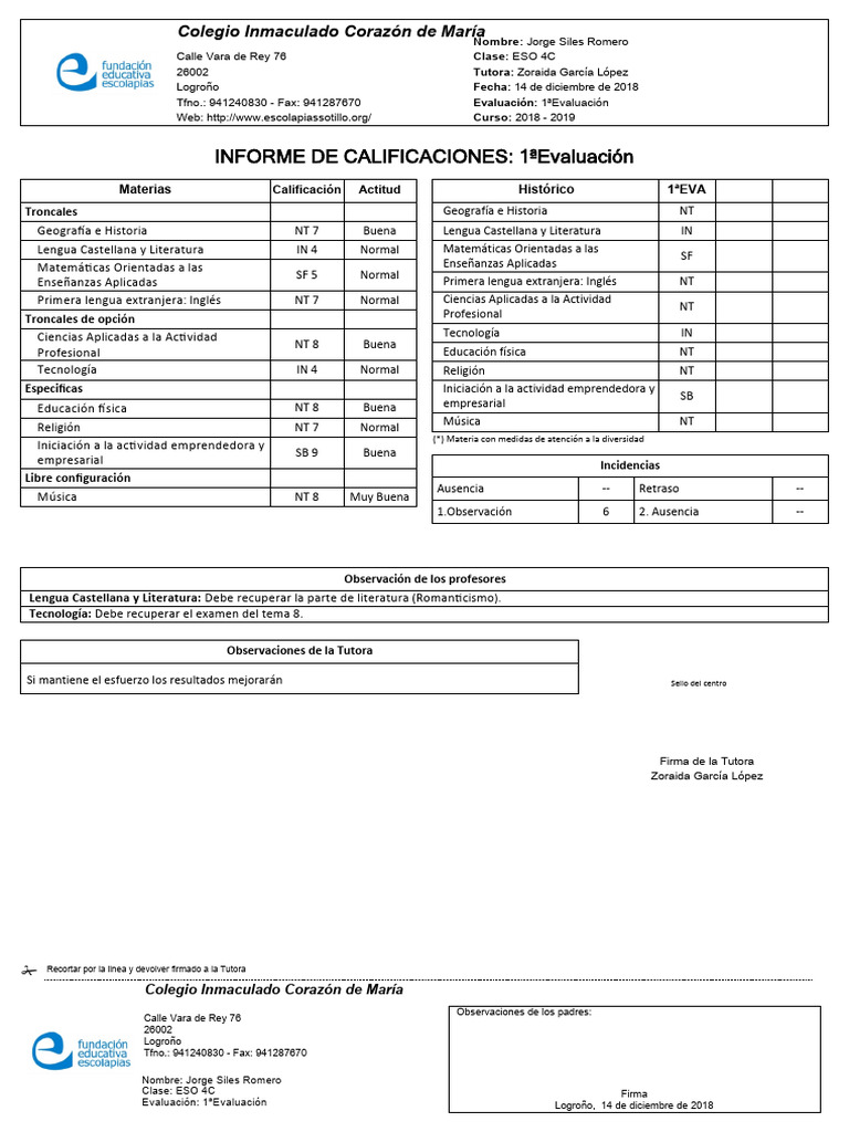Bolet N de Notas de Secundaria 20181214 144453 | PDF