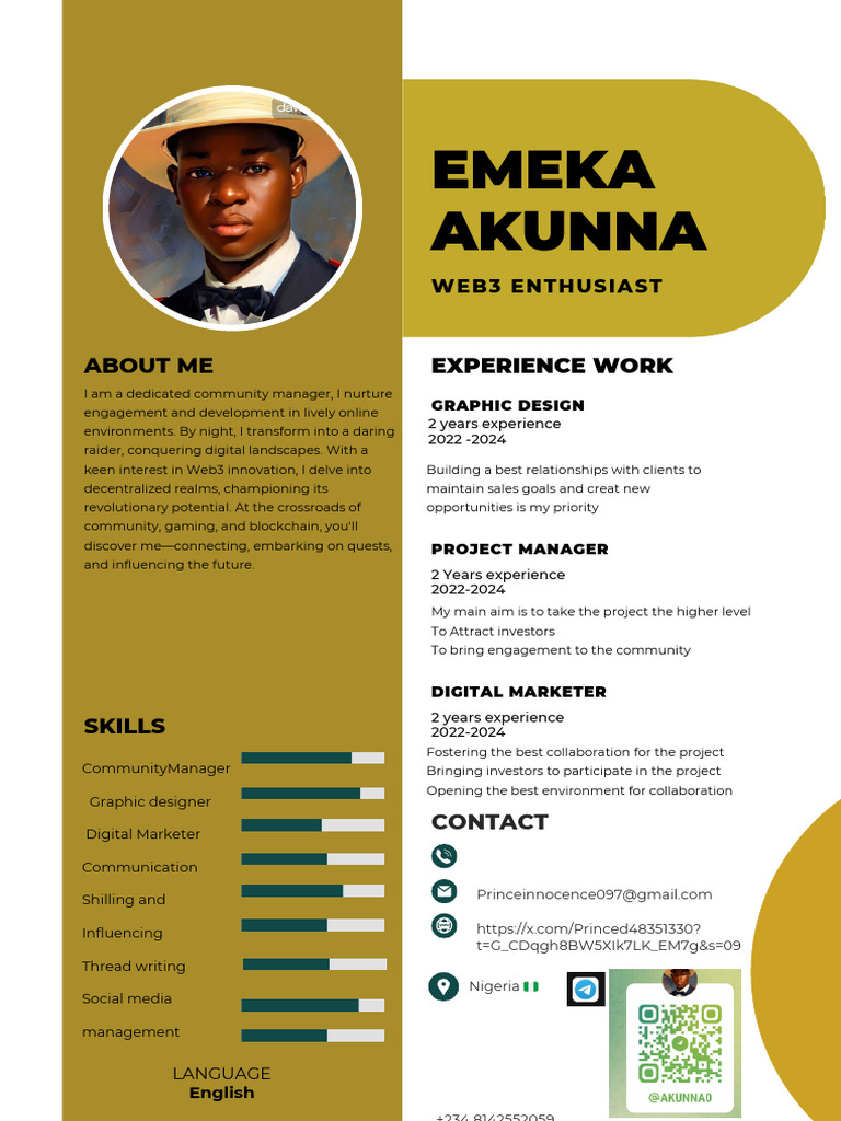 Simple and Elegant Curiculum Vitae Free Template - 20241127 - 105155 ...