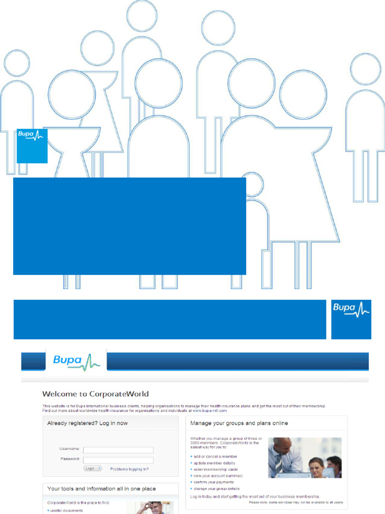 BUPA - Corporate World Presentation | PDF