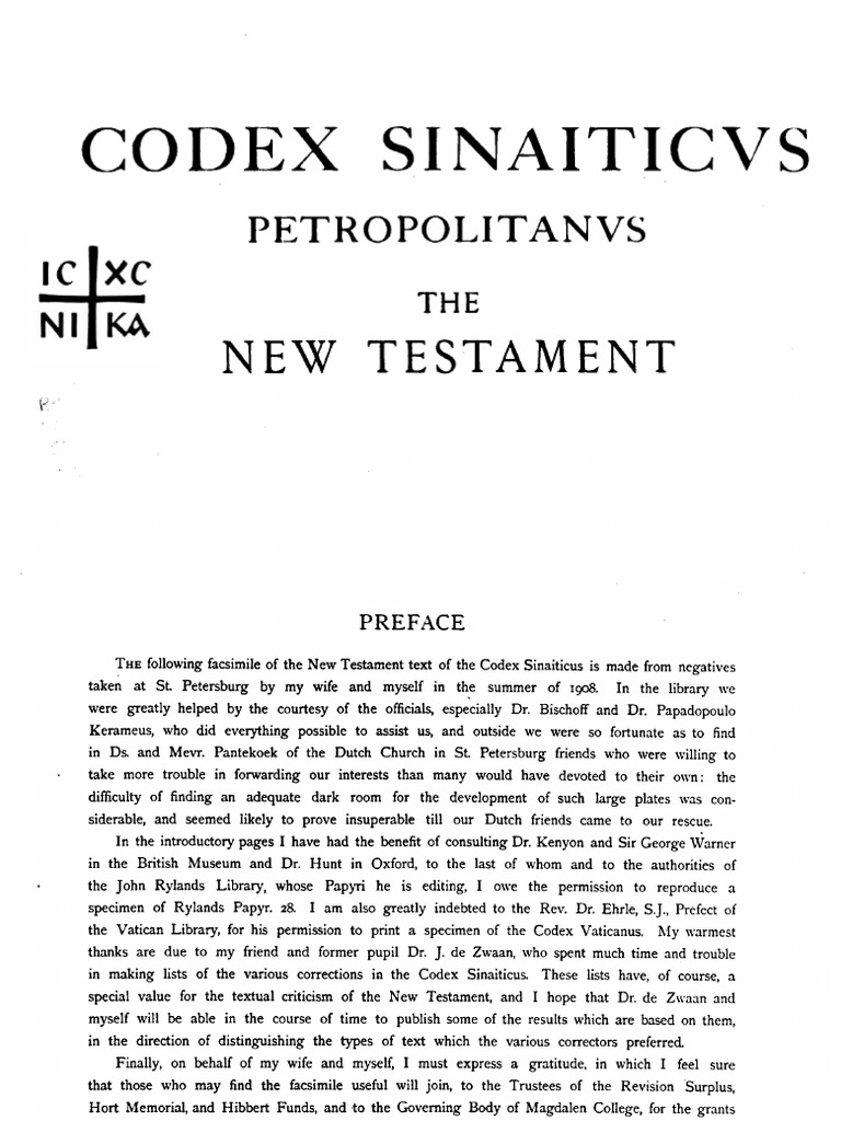 Codex Sinaiticus | PDF