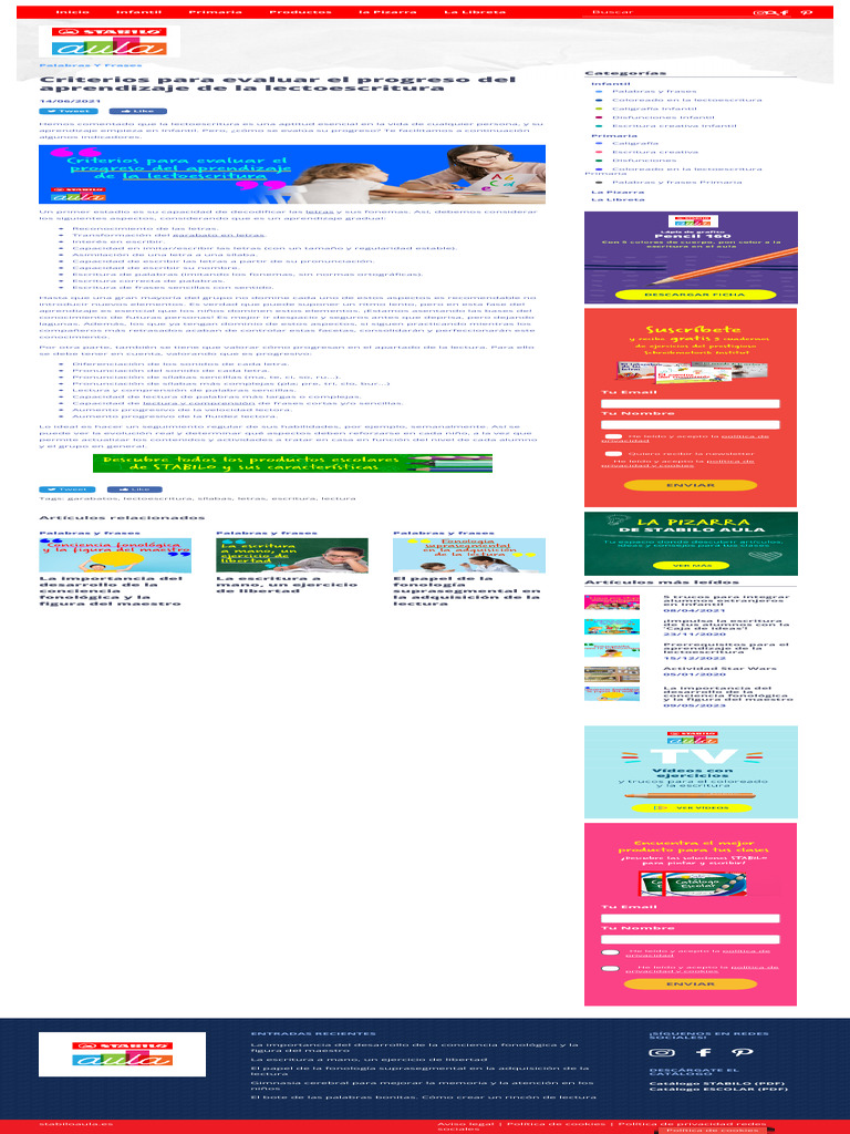 Criterios para Evaluar El Progreso Del Aprendizaj | PDF | Cognición ...