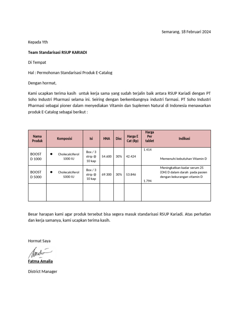 Penawaran Standarisasi RSUP | PDF