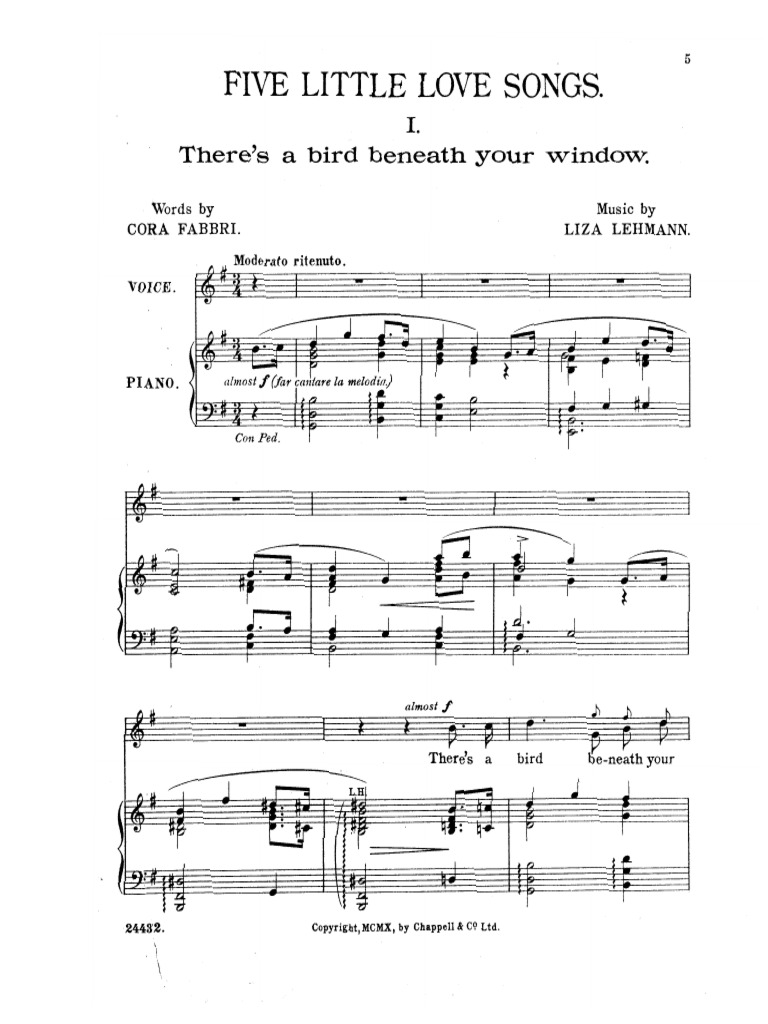 Lehmann_Five Little Love Songs | PDF