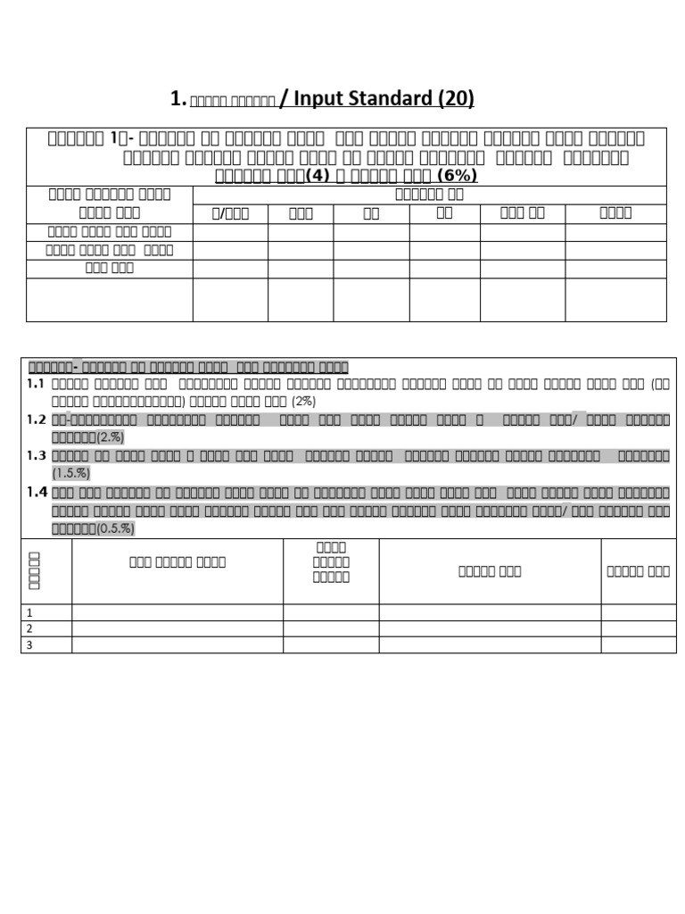 Input Standard | PDF