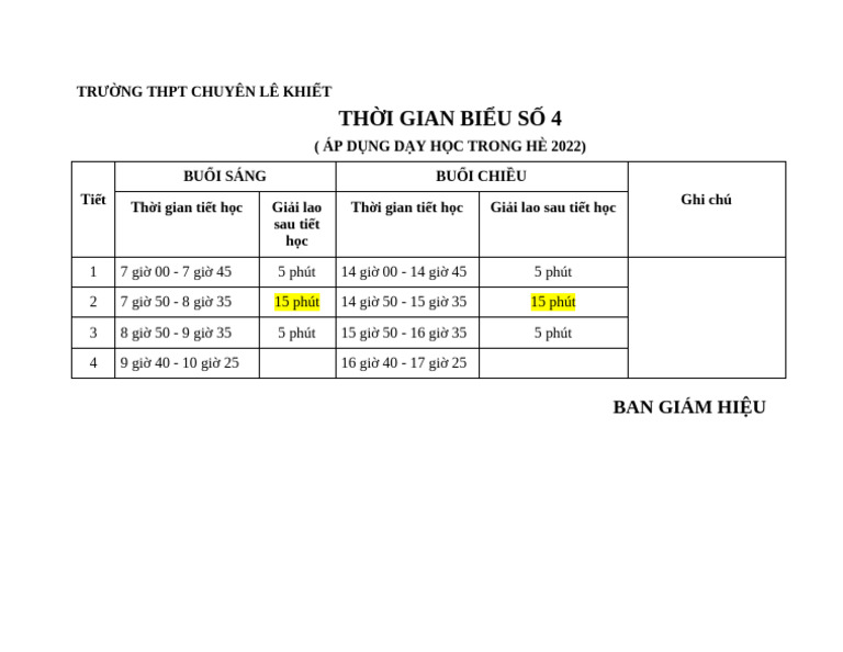 Thoi Gian Bieu So 4 | PDF