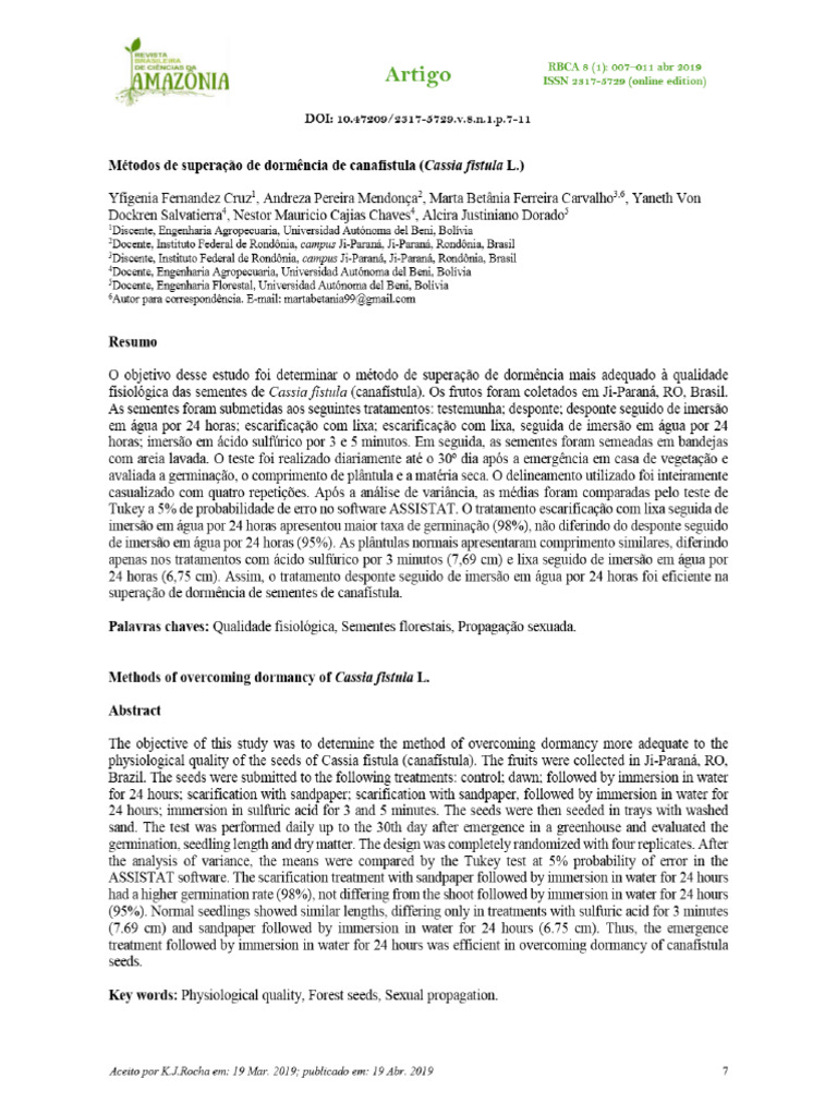 Cruz Et Al. (2019) - RBCA | PDF