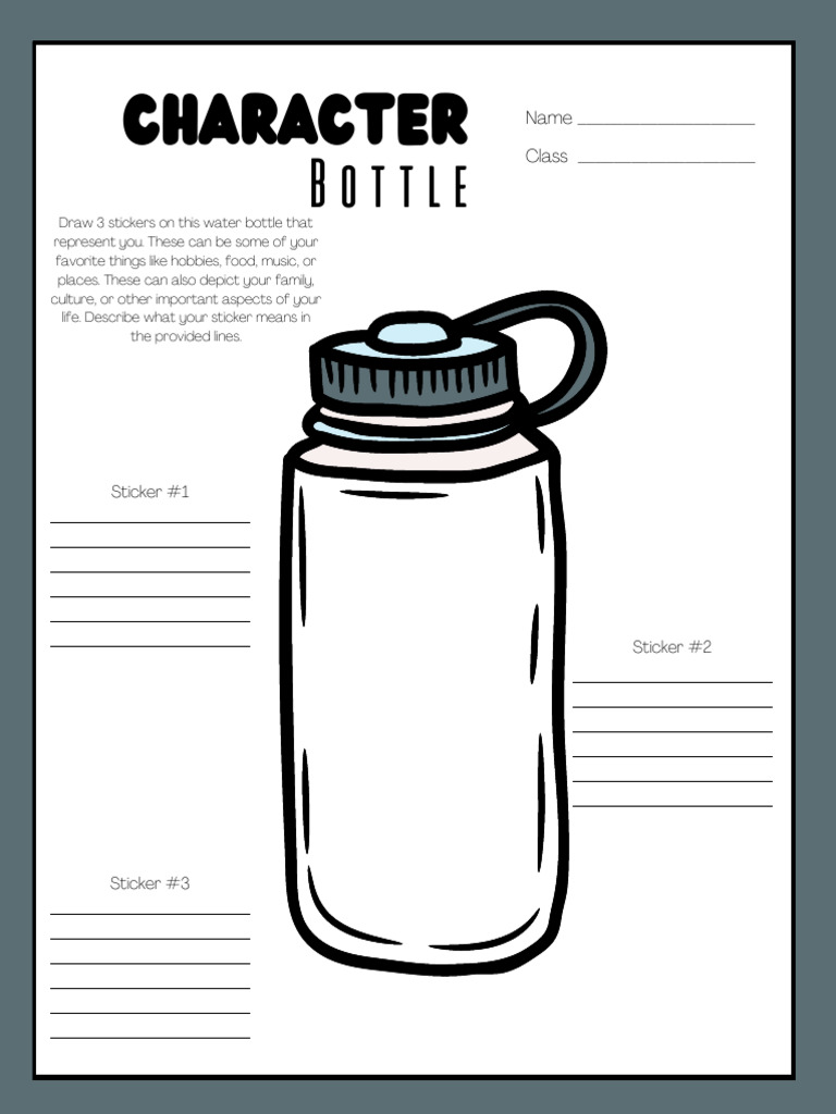 Character Bottle-DO NOW | PDF