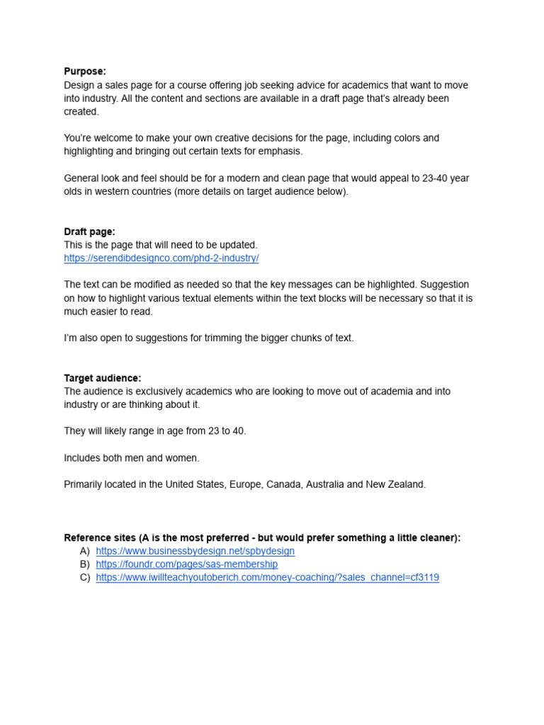 Contoh Brief Desain | PDF