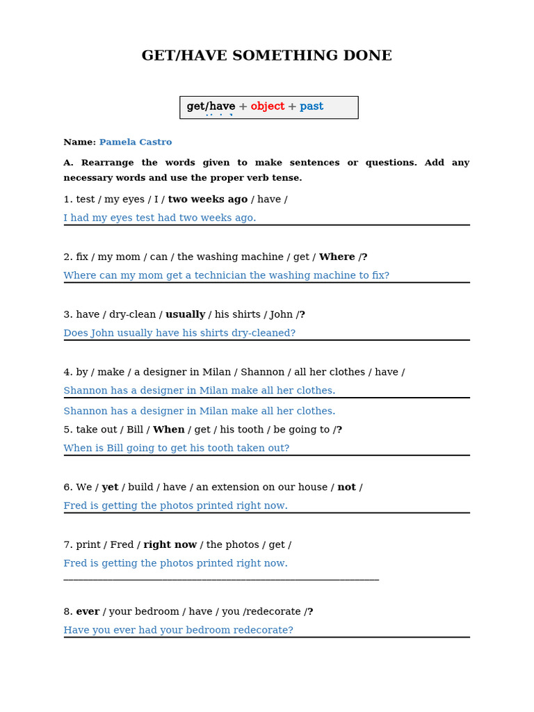 Mastering "Get" and "Have" in English | PDF | Linguistics | Grammar