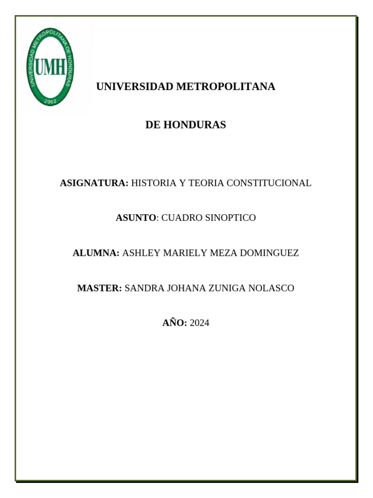 Cuadro Sinoptico - Hyt | PDF