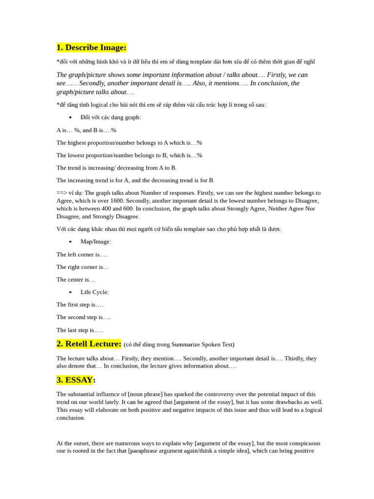 Template-PTE-65 | PDF | Argument | Essays