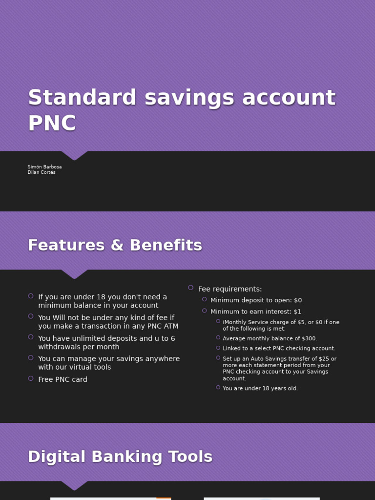 Standard Savings Account PNC | PDF