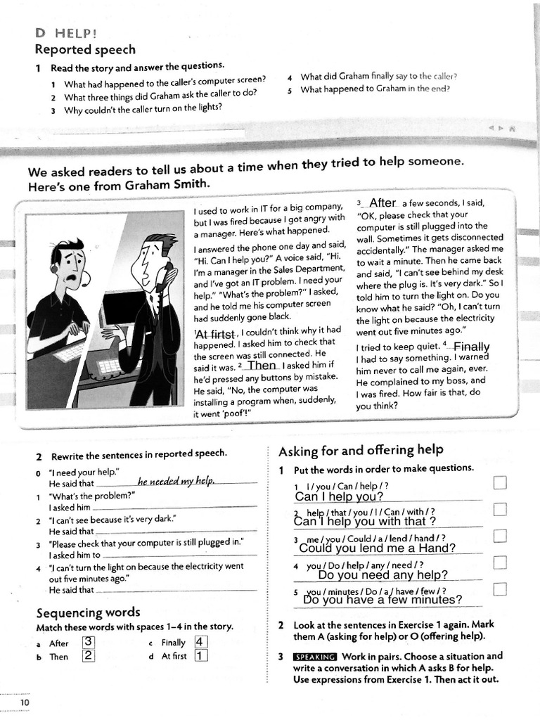 Reported Speech | PDF