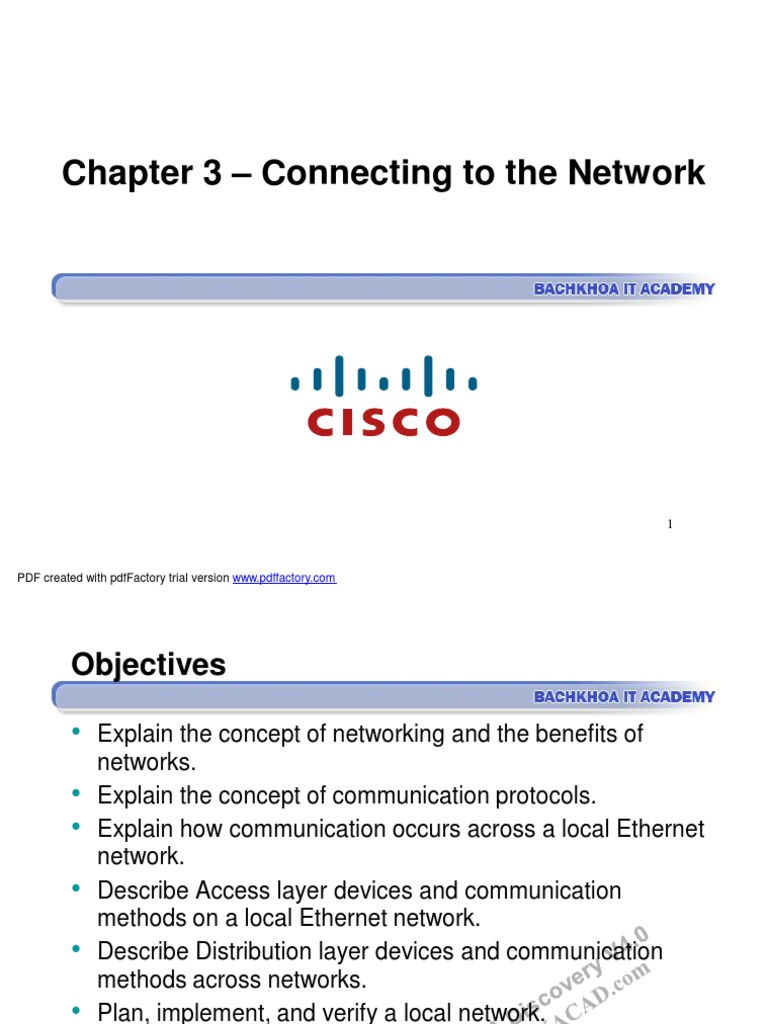 CCNA Dis1 - Chapter03 - Connecting To The Network (Compatibility Mode) | PDF | Network Switch ...