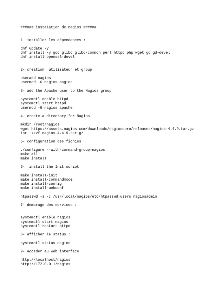 Nagios Installation Linux | PDF