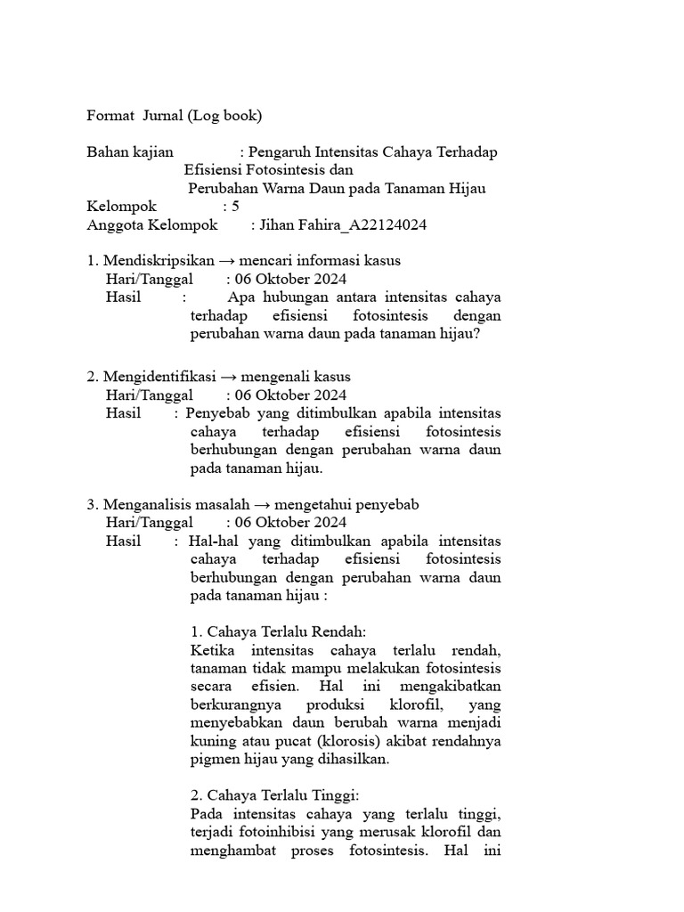 Format Jurnal Lengkap Bio Umum | PDF