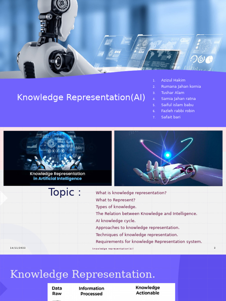 Knowledge RepresentationAI | PDF | Knowledge Representation And Reasoning | Intelligence (AI ...