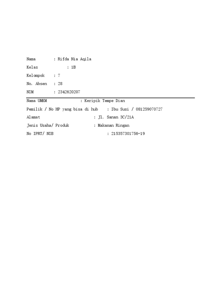 Rifda Project Perencanaan SDM | PDF