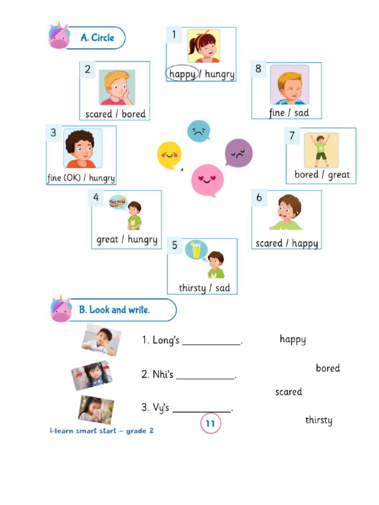 Unit 1-FEELINGS - VOCABULARY | PDF