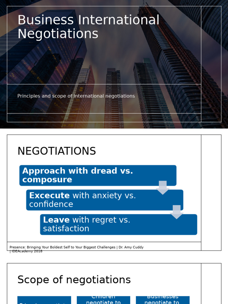 Business International Negotiations ITESM | PDF | Negotiation | Perception