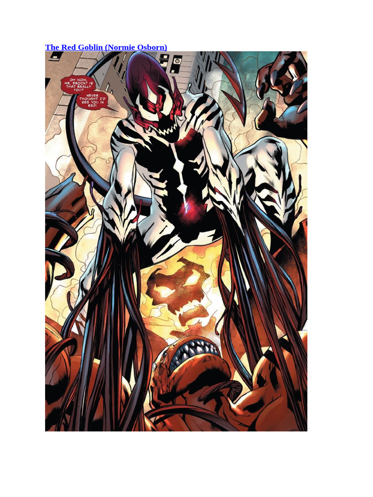 The Red Goblin | PDF | Spider Man | Characters Created