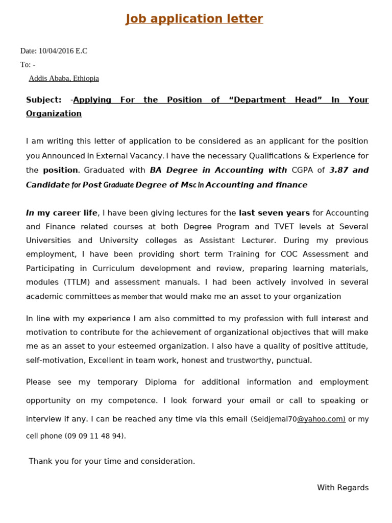 Jemal Last Curriculum Vitae (CV) | PDF