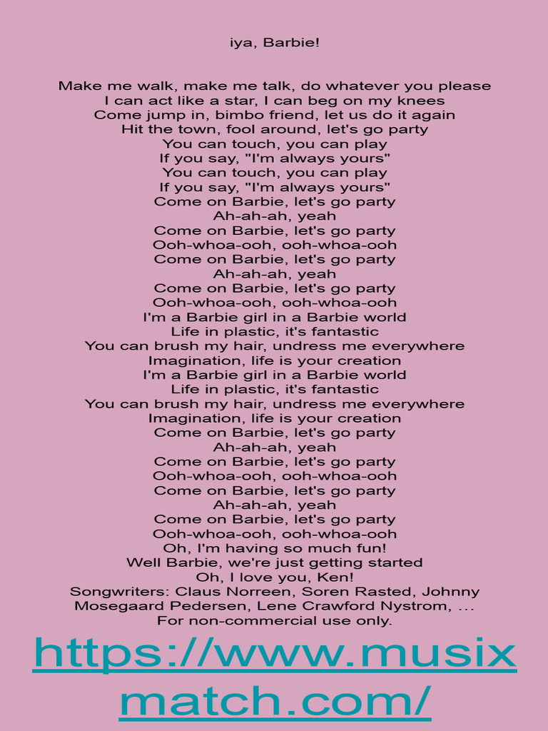 Barbie Dream Script | PDF