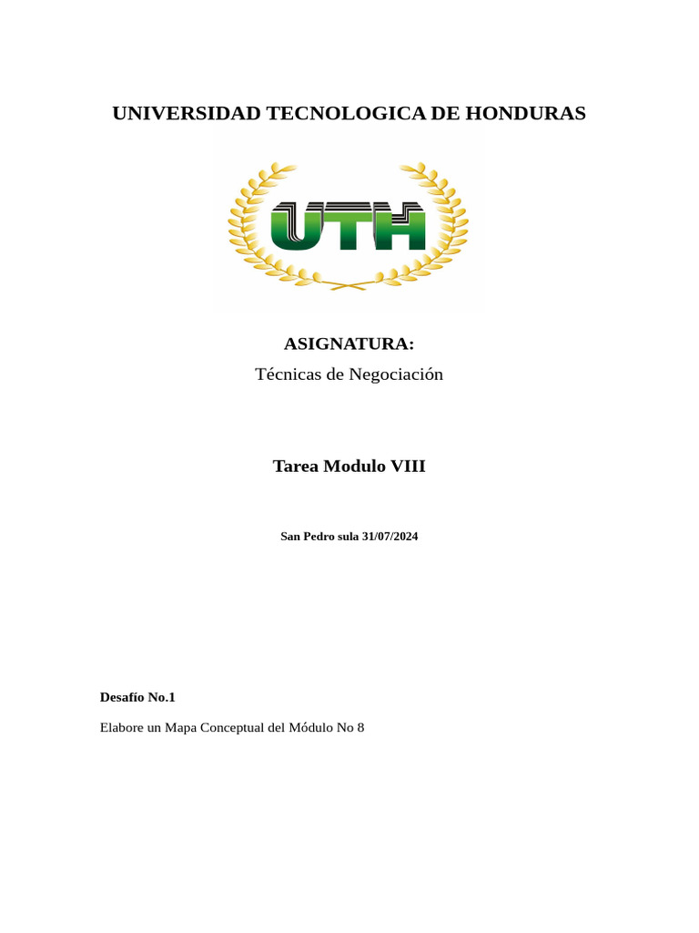 Tarea U1 | PDF | Negociación | Persuasión