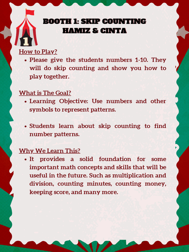 Booth Guidance | PDF | Numbers | Mathematics