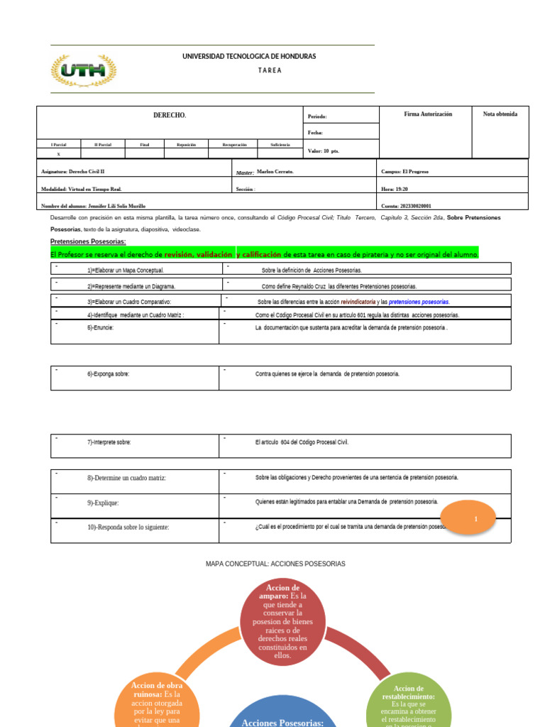 Tarea | PDF | Demanda judicial | Sentencia (ley)