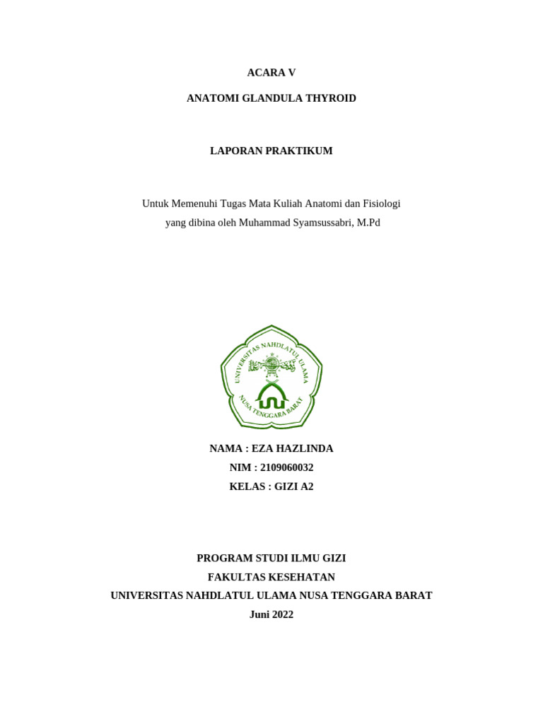 Acara 5 - Anatomi Glandula Thyroid | PDF