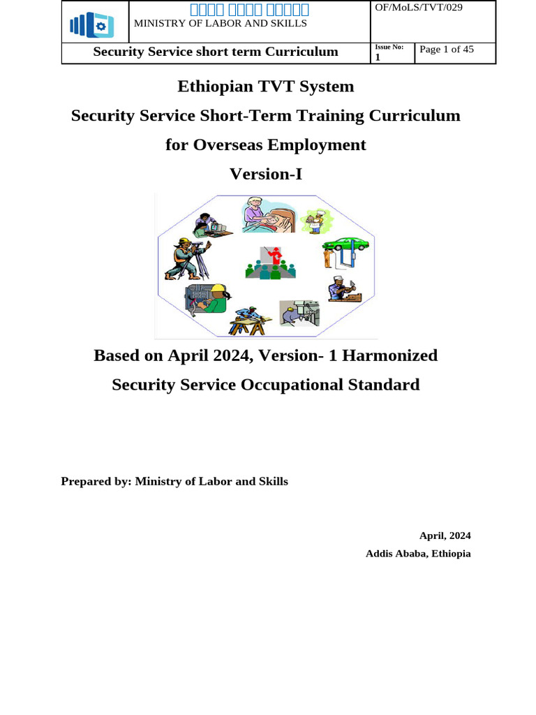 CM - Security Service | PDF | Educational Assessment | Communication