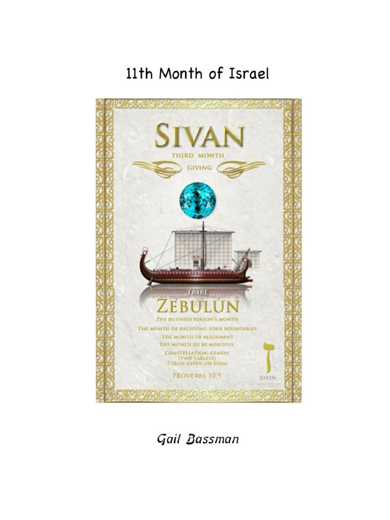 3rd Month of Israel Sivan Zebulun | PDF | Pentecost | Passover