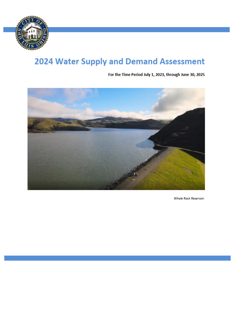 A - 2024 Water Supply and Demand Assessment | PDF | Reclaimed Water | Water