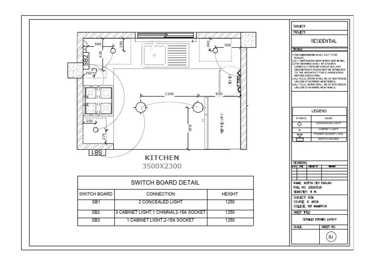 ELECTRICAL KITCHEN plan | PDF
